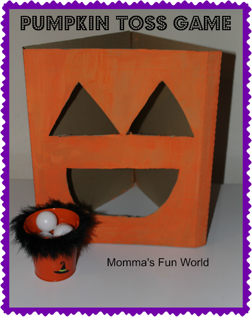 Momma's Fun World: DYI Pumpkin toss game