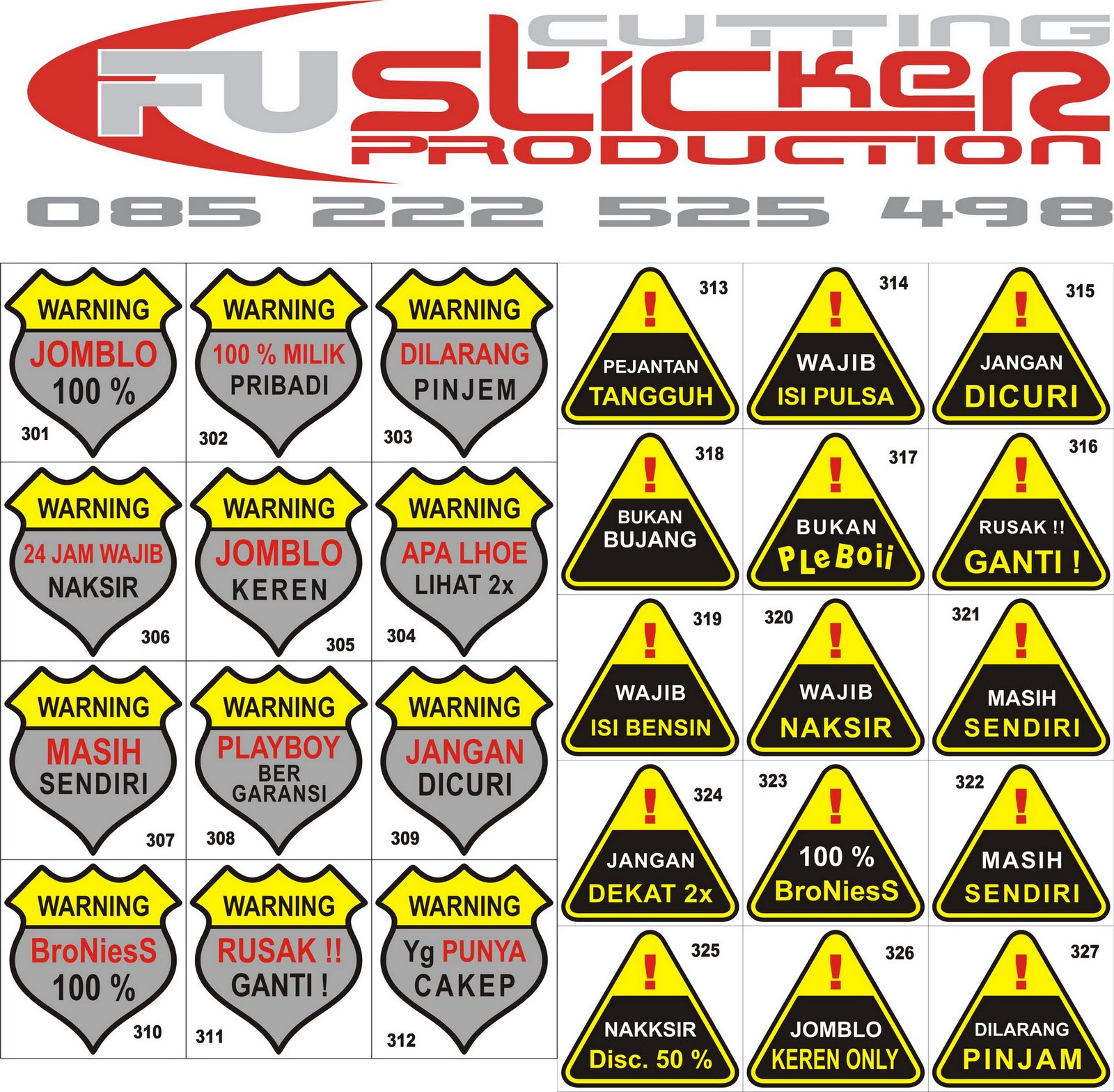 Sticker Cutting Production