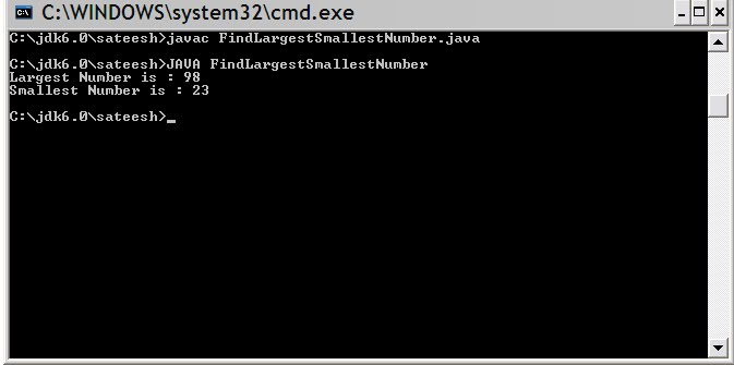 Java Program Codes Java Program To Find Largest And Smallest Number In java-program-codes-java-program-to-find-largest-and-smallest-number-in