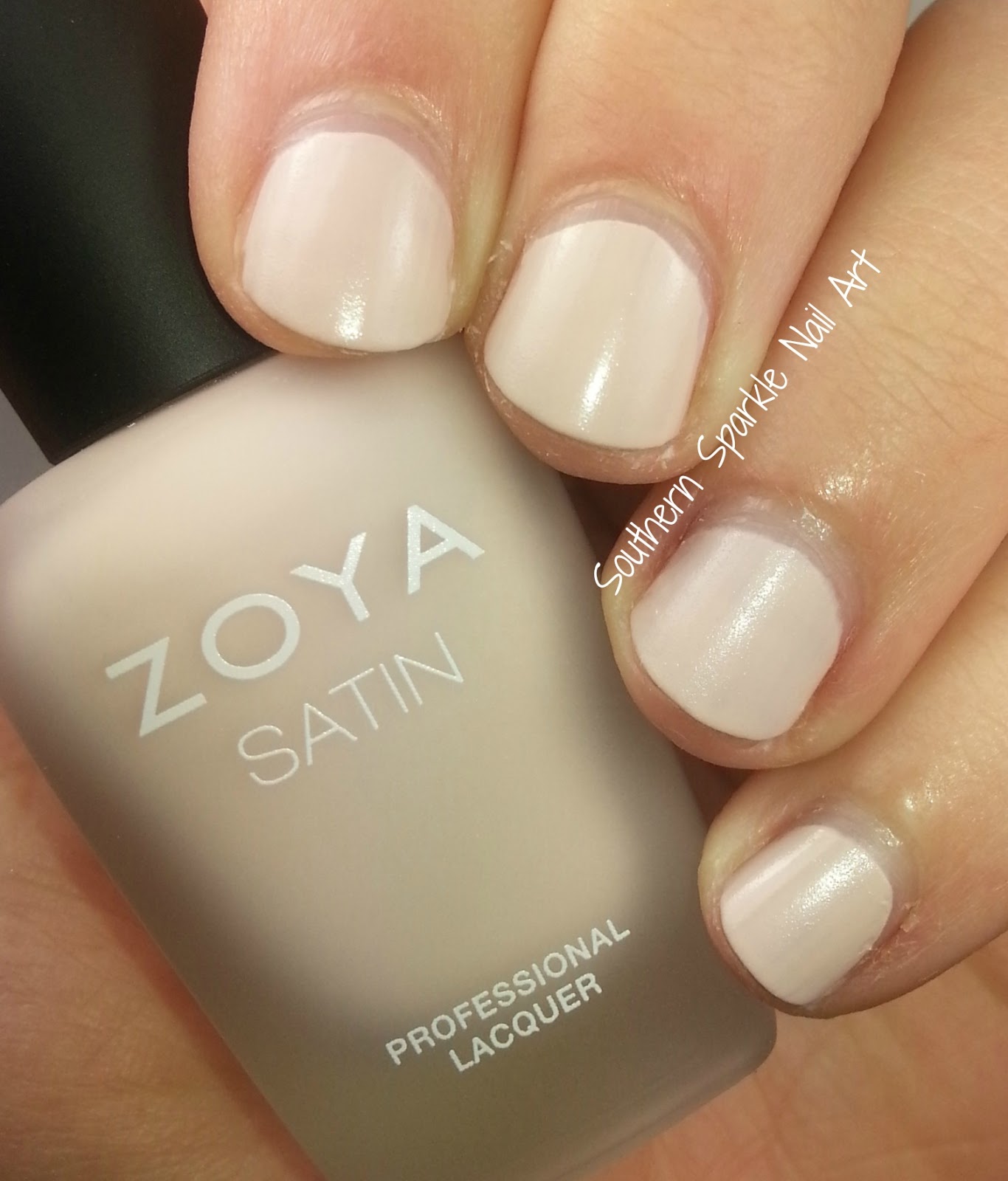 Southern Sparkle Nail Art: Zoya Naturel Satins