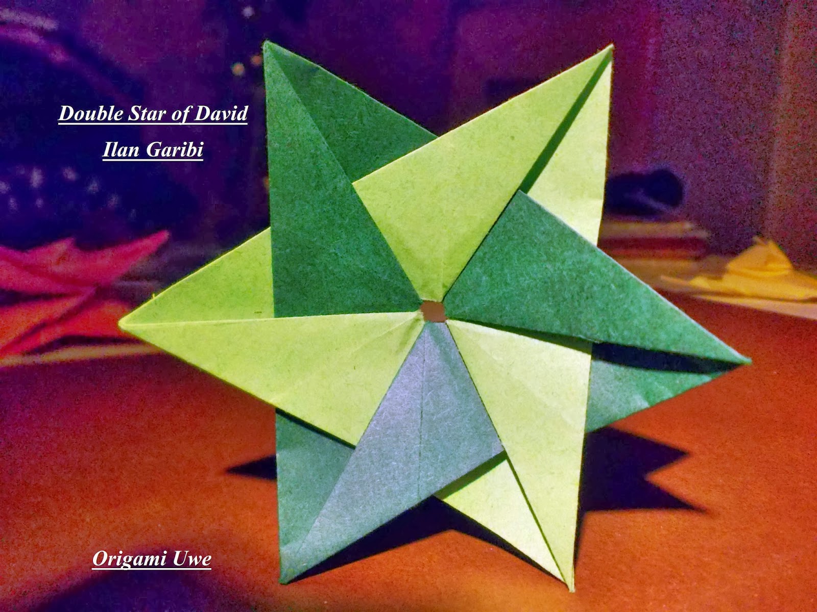 Origami, Fleurogami und Sterne : Double Star of David