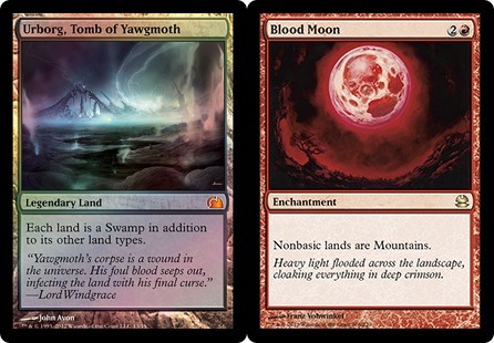 A magic corner of the Universe: The complexity of basic lands