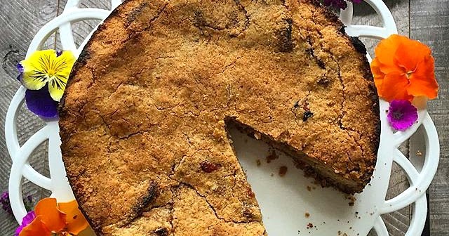 Deep Dish Rhubarb & Apple Streusel