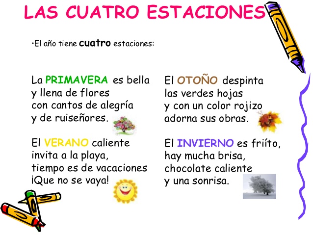 Recursos para mi clase: CUATRO ESTACIONES (IMAGEN - POESÍA)