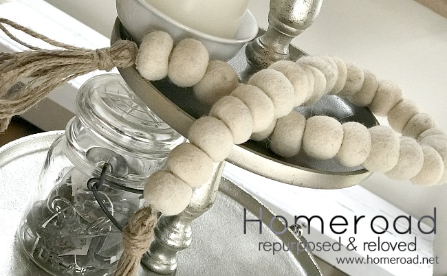 Make Your Own Felted Wool Beaded Garland