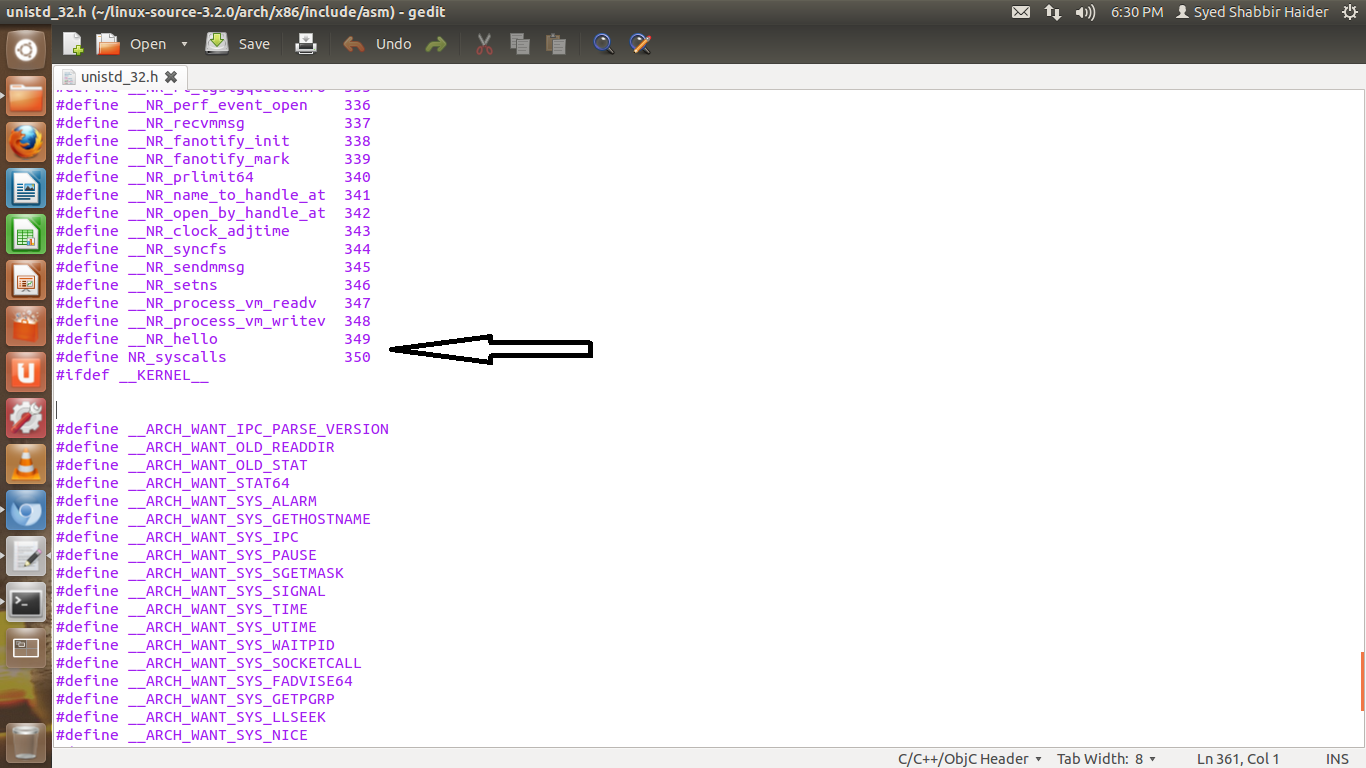How to add a system call in Linux kernel | Syed Shabbir Haider