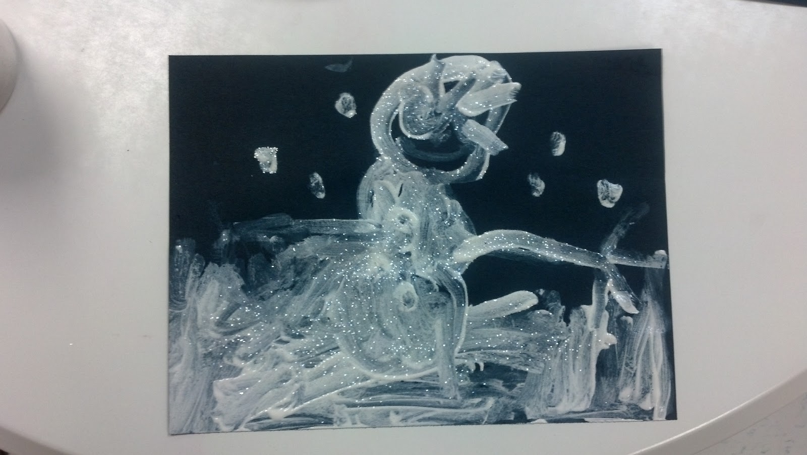 Diving Into Learning: Snowmen At Night Art Project