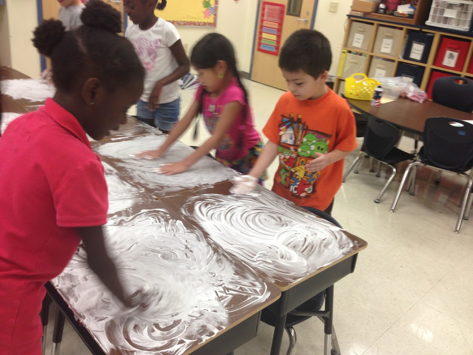Bishop's Blackboard: An Elementary Education Blog: Shaving Cream Fun