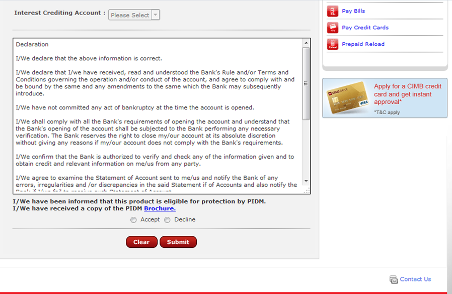 网上申请 e-CIMB Fixed Deposit 的方法