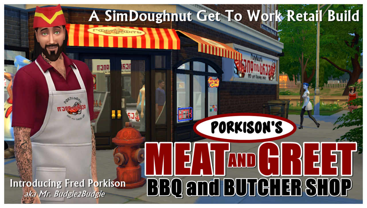 My Sims 4 Blog: Porkison’s Meat and Greet BBQ and Butcher Shop + CC by ...