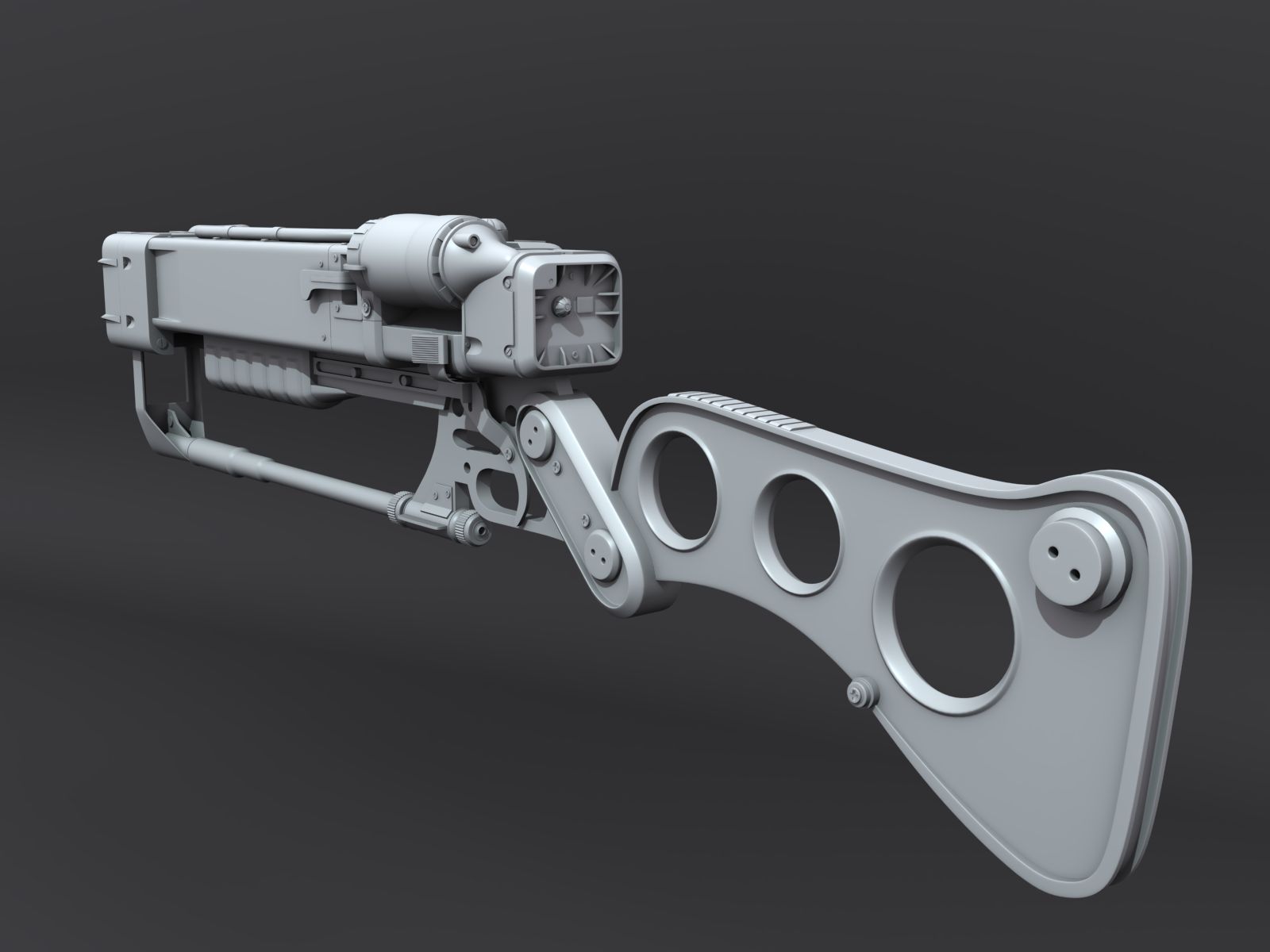 Szelki's 3D Blog: Fallout3 Laser Rifle AER9