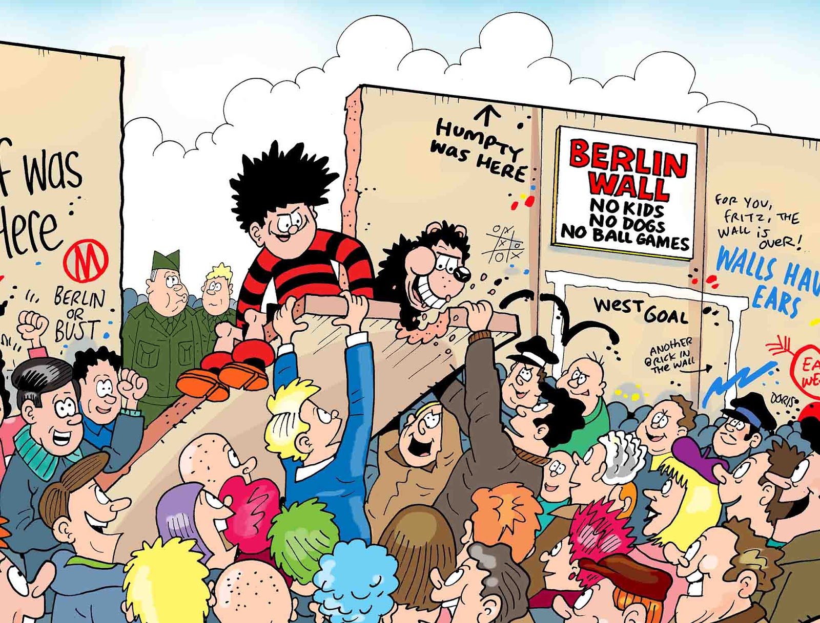 Nigel Parkinson CARTOONS: Dennis The Menace at 65