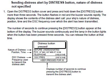 GMDSS(Global Maritime Distress and Safety System): Sending distress ...