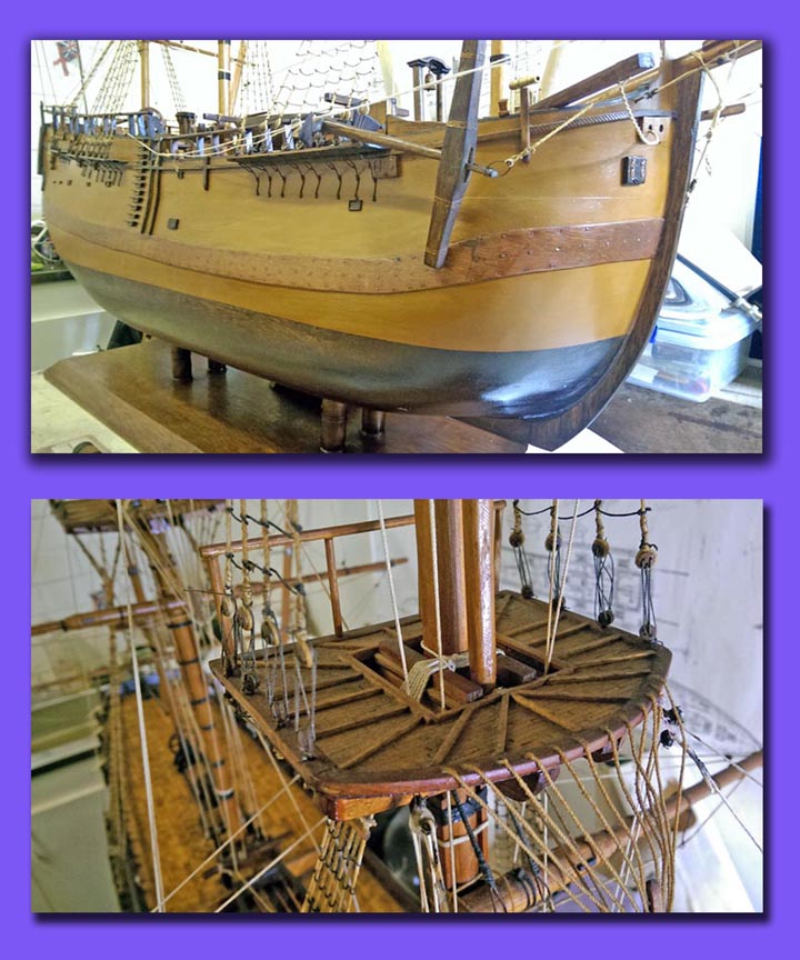 Maritime Model Museum: HMB ENDEAVOUR AFTER RESTORATION