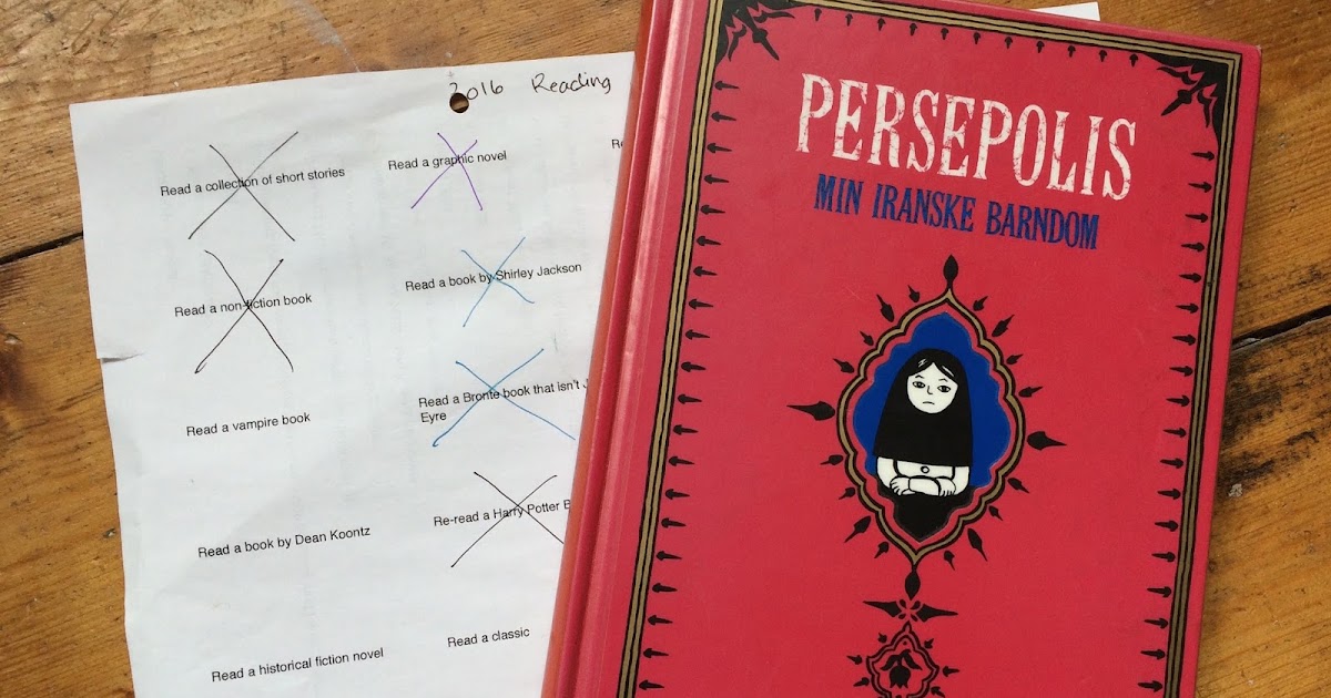 Bingo Chart Reading Challenge: Persepolis: The Story of a Childhood by ...