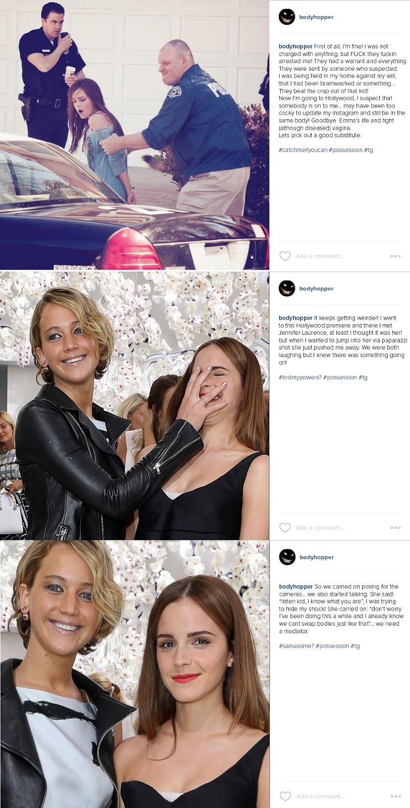 Magpie's TG captions: #bodyhopper part 4