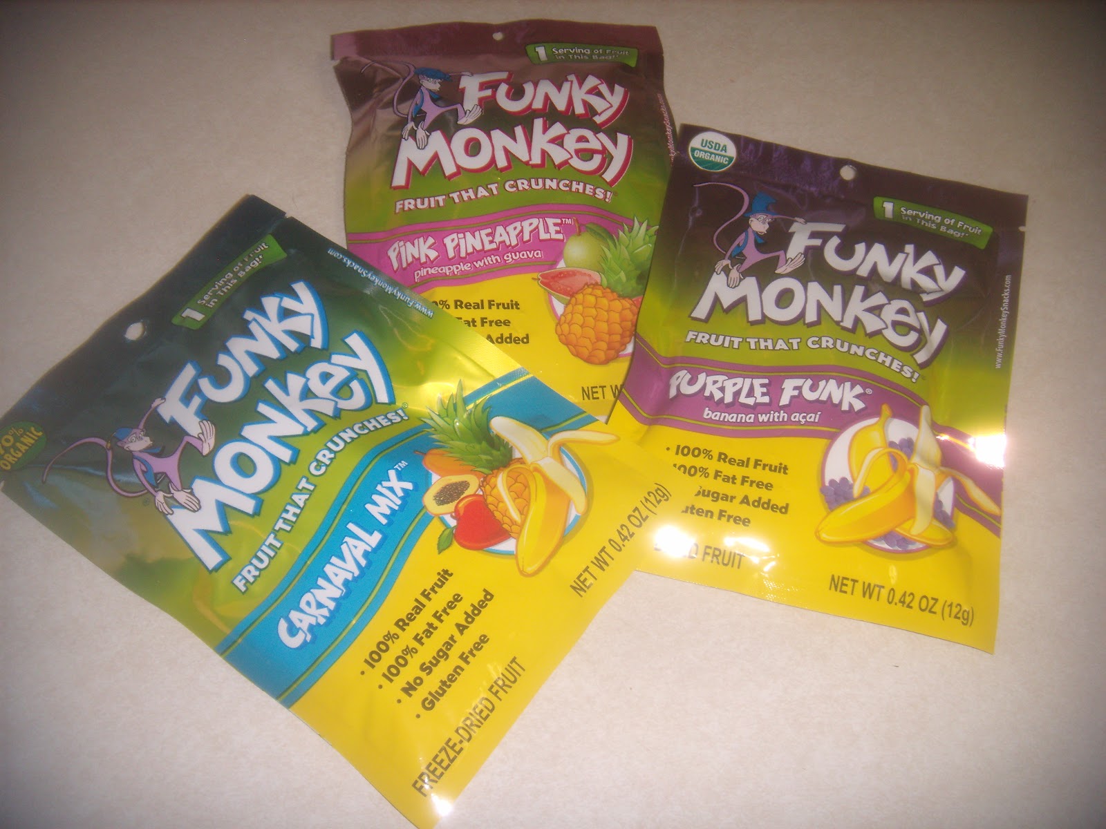 Mommie of 2: Funky Monkey Snacks Review and Giveaway 5/23 CLOSED