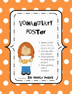 Poole Pages: Vocabulary Poster Project & A Question For You