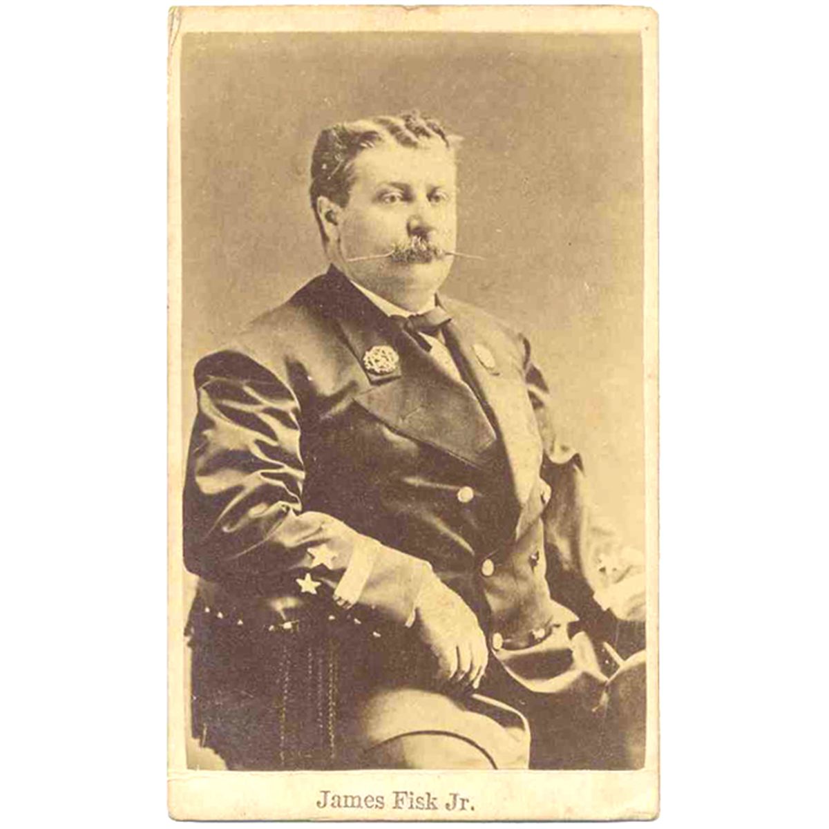 The Civil War of the United States: James Fisk, born April 1, 1835