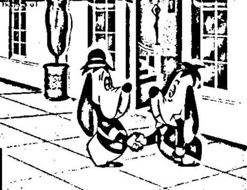 Cartoons Coloring Pages: Droopy Coloring Pages