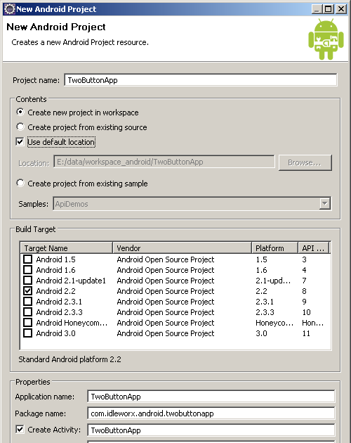 The IdleWorx Blog: Creating a simple android app with 2 buttons