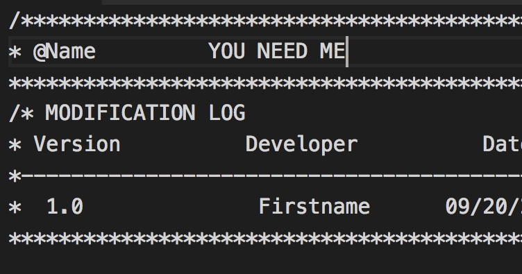 Salesforce Codes: How to comment your apex code (sample templates)