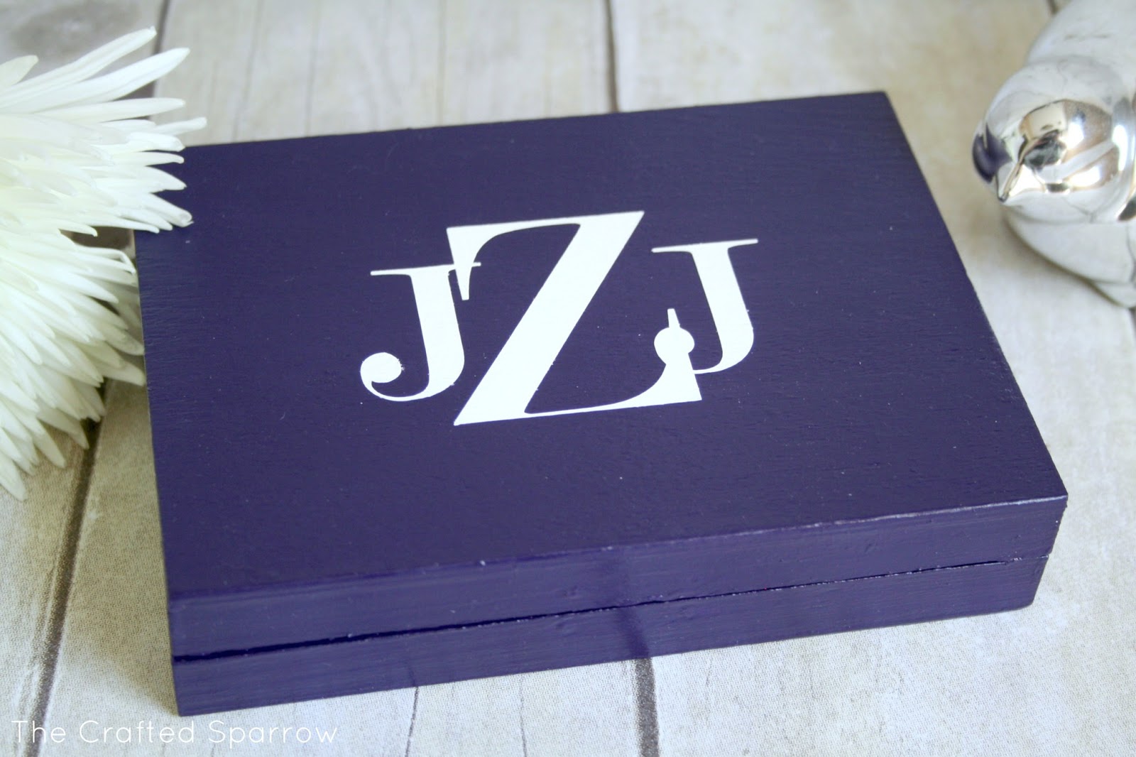 Monogrammed Ring Bearer Box - The Crafted Sparrow