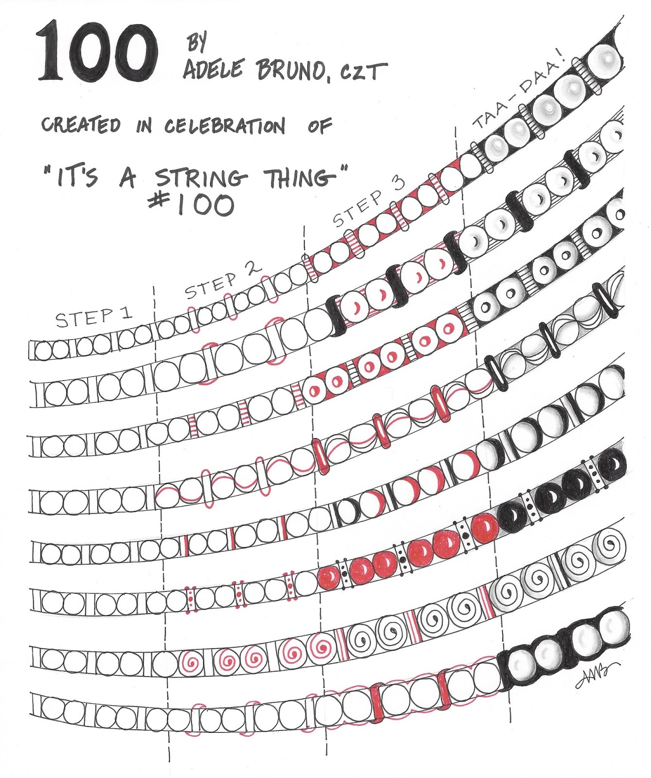 Tickled To Tangle: 100