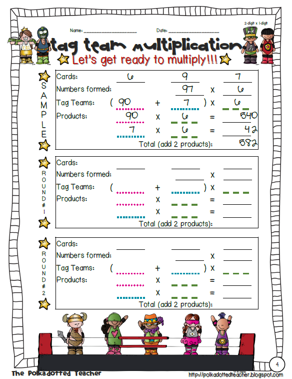 The Polka-dotted Teacher: Let's Get Ready to Multiply!