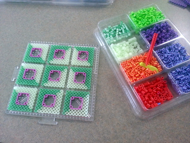 The Puzzle Den: DIY Perler Bead Quilt Squares