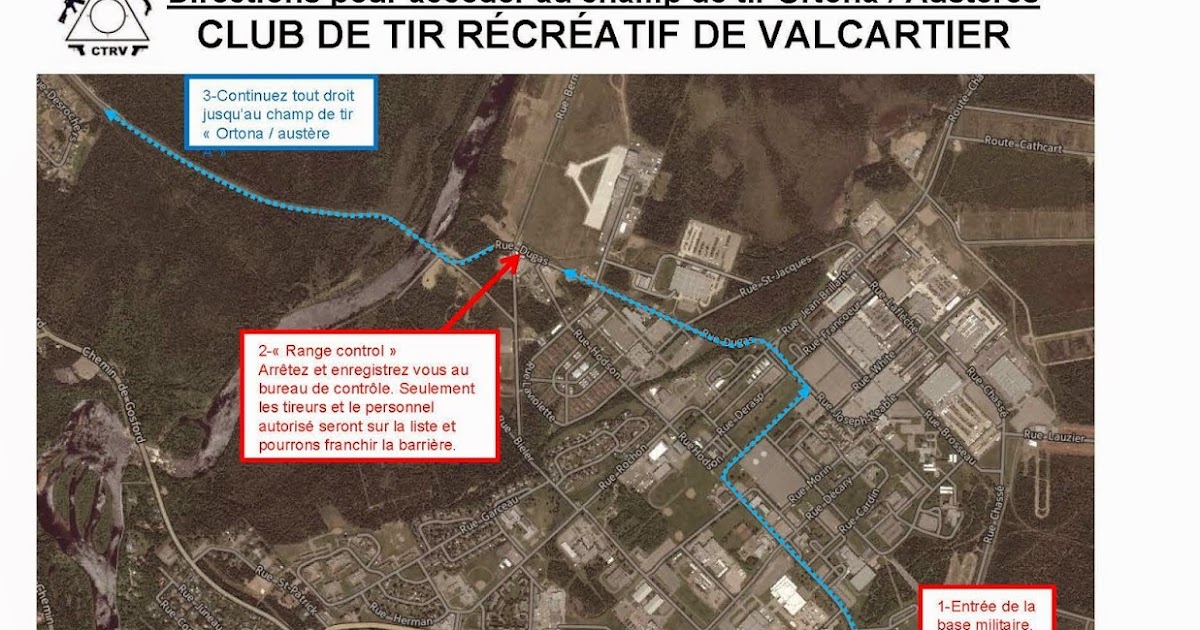 Club de tir récréatif de Valcartier: Nous contacter