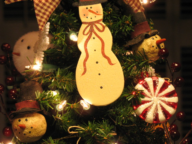 Country Creations By Denise: New Snowman Gingerbread Tree!!!!!!