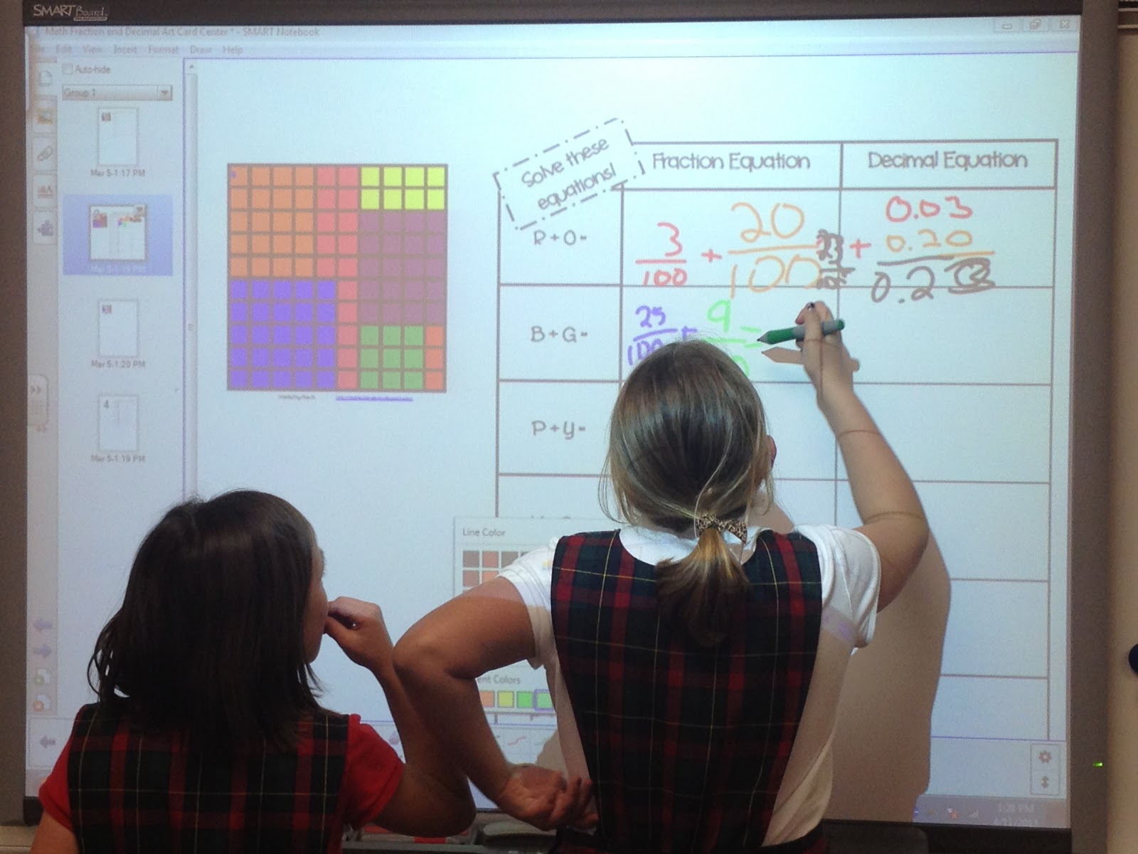 Real Teachers Learn: Math Manipulatives and Fraction Art