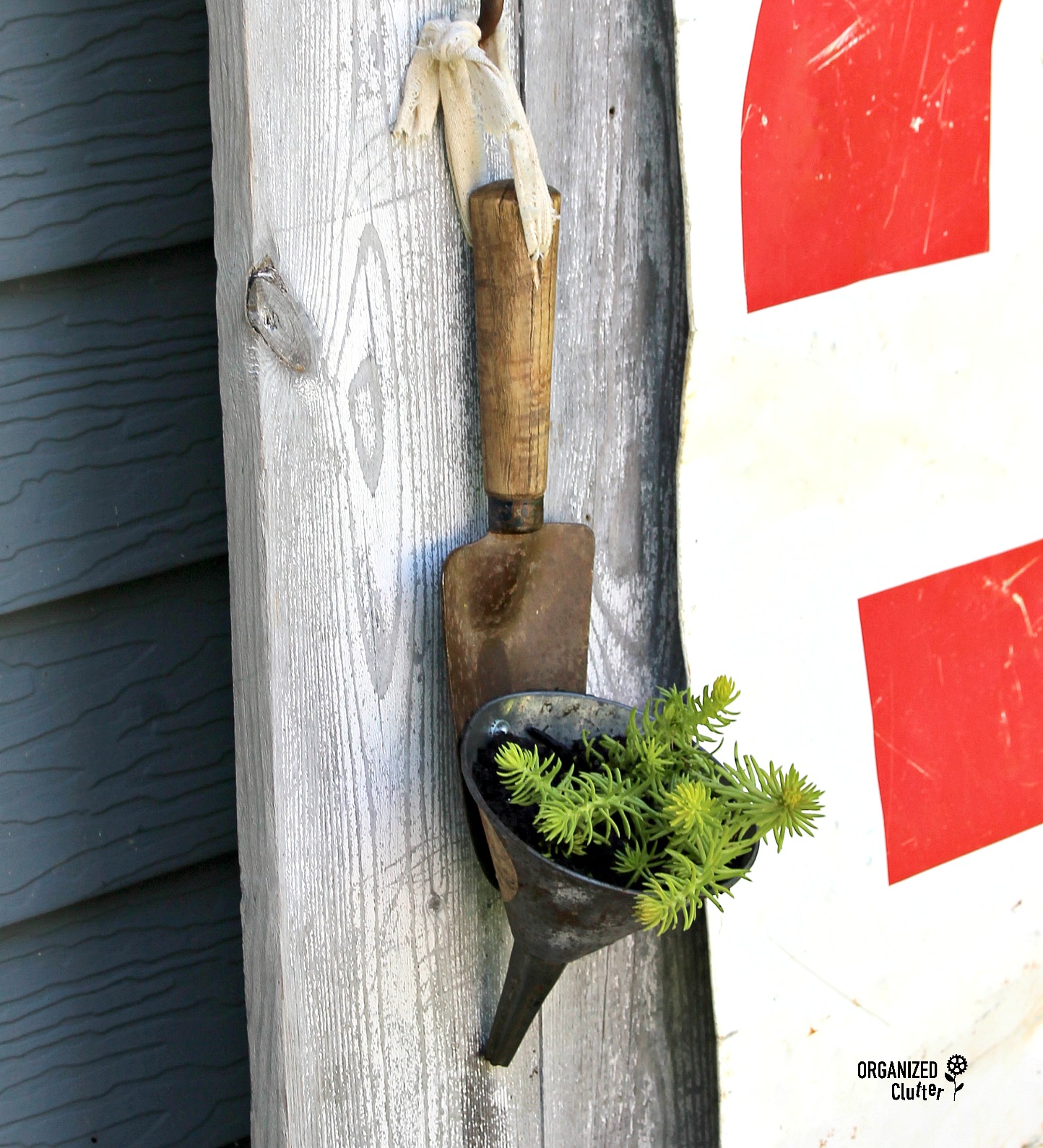 A Funnel Planter from Garage Sale Finds & Other Funnel Ideas ...