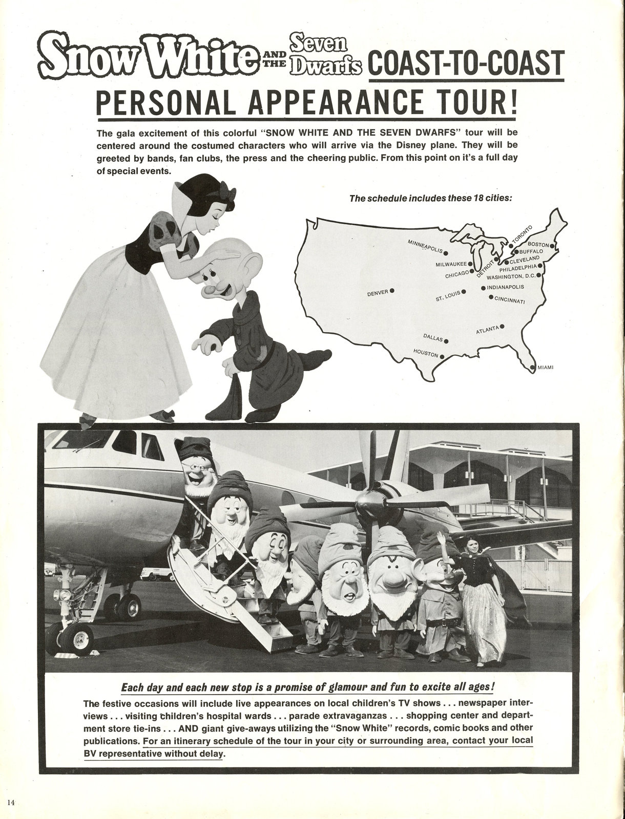 Filmic Light - Snow White Archive: 1967 Snow White "Personal Appearance ...