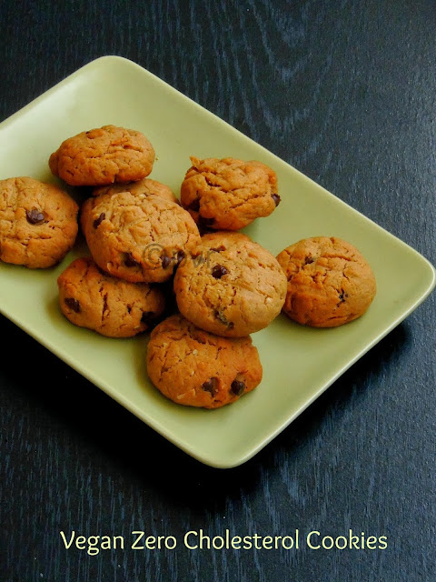 Priya's Versatile Recipes: Vegan Zero Cholestrol Cookies