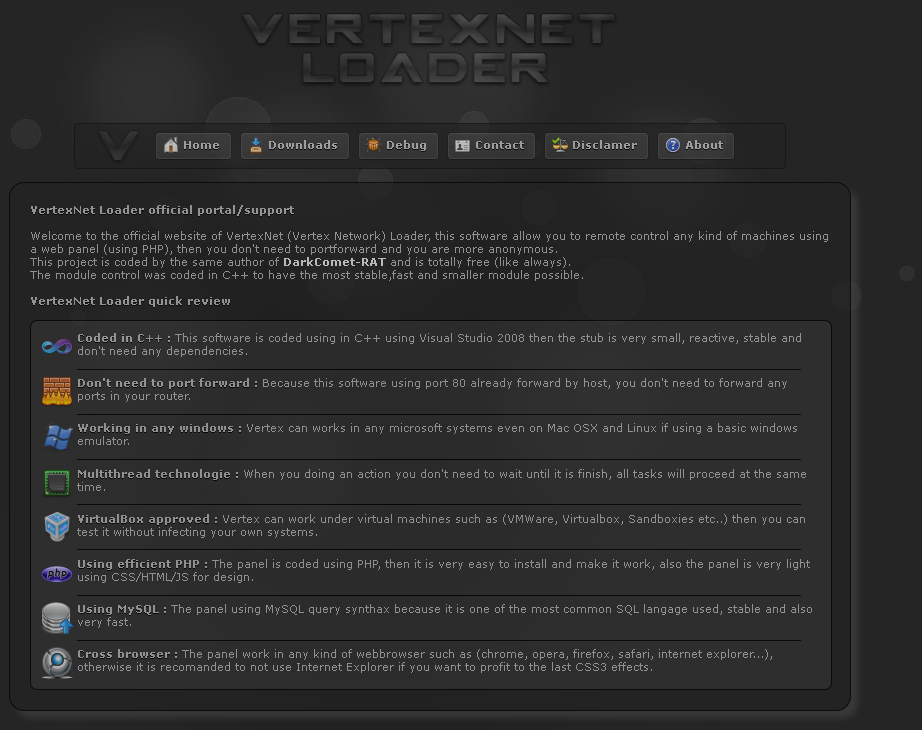 VertexNet Loader v1.2.1 | Hack3r-IQ