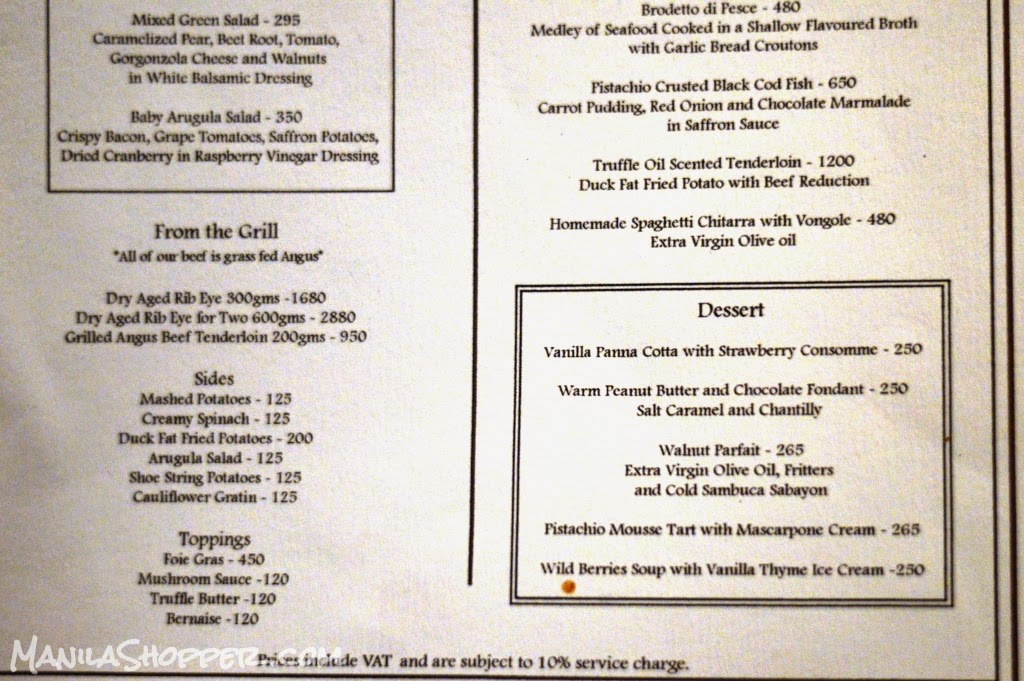 Manila Shopper: Amazing Bistro Food Experience at Madison's Bistro Moderne