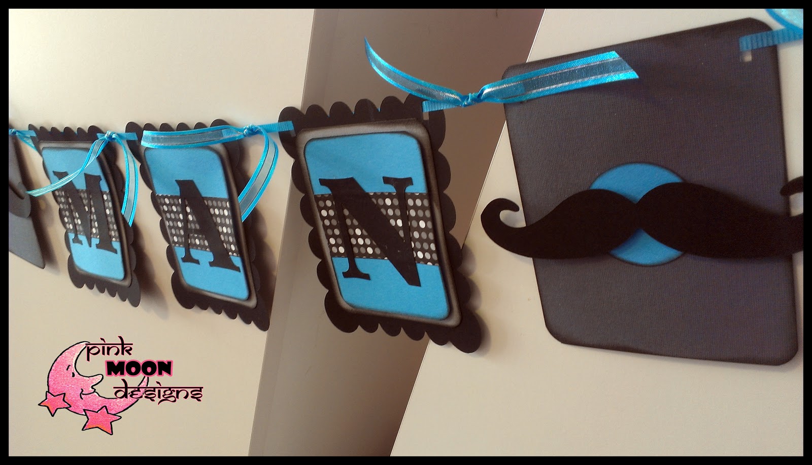 pink moon designs by veronica: Little Man Baby Shower Banners