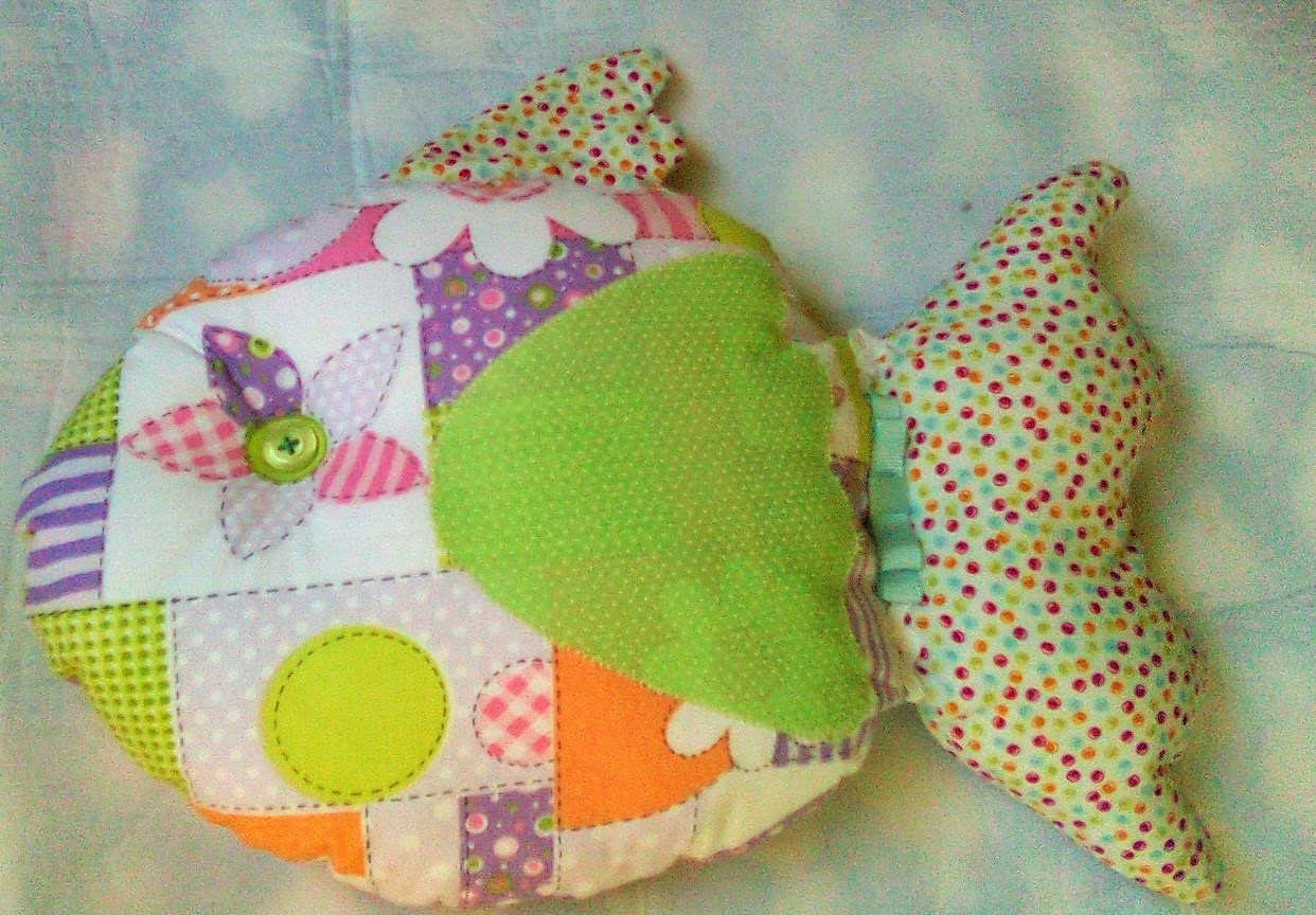 Bichos de Patch: Almofadas Peixinho