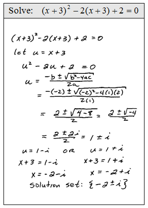OpenAlgebra.com: Solving Equations Quadratic in Form