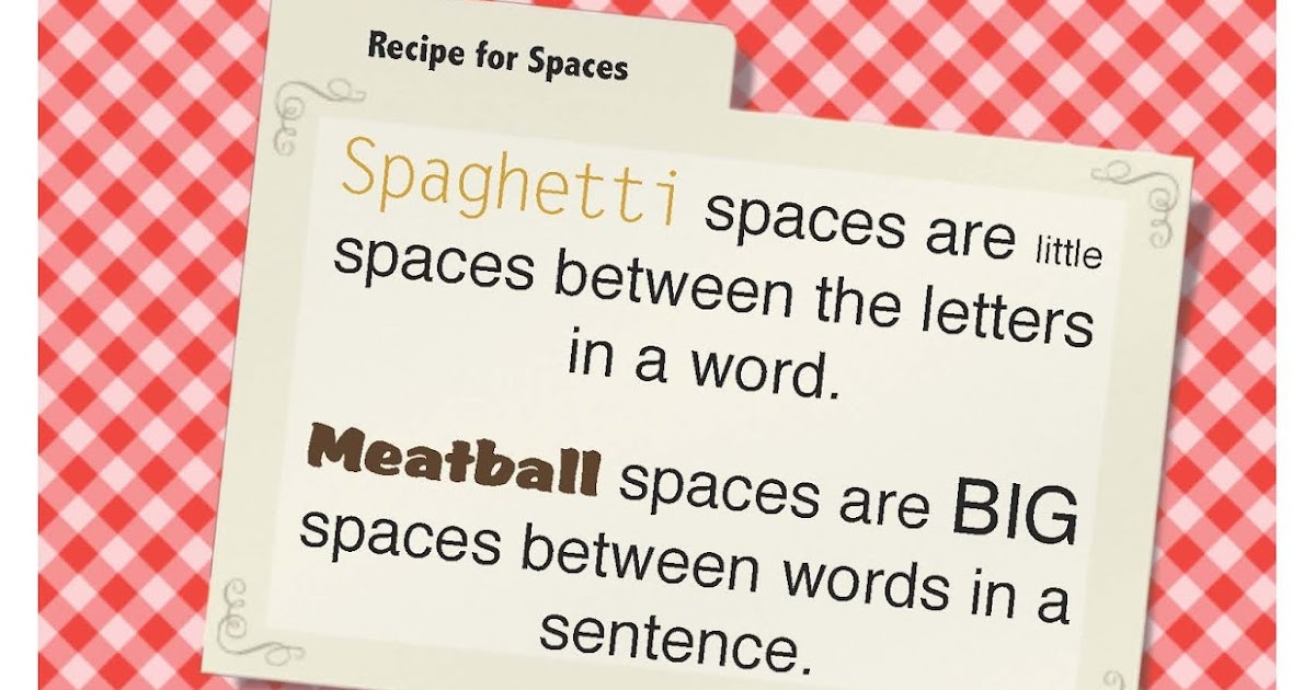 Spaghetti and Meatball Spaces | KinderIrick