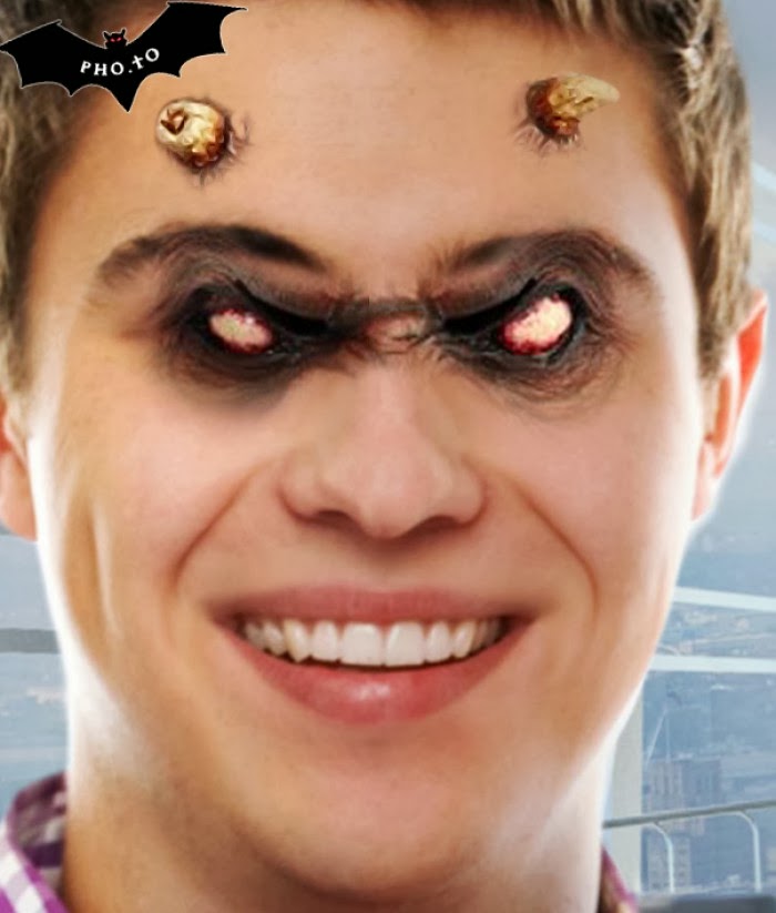 Horned Goblin Monster effects Scariest Photo face effects online free ...