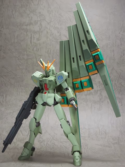HG 1/144 nu Gundam and Nobel Gundam Mix Build