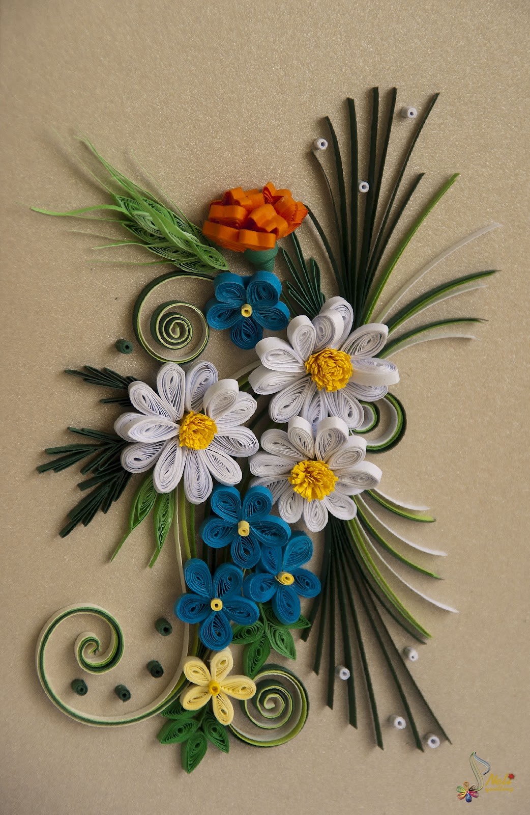 Neli Quilling Art: Quilling cards flowers and ....butterfly