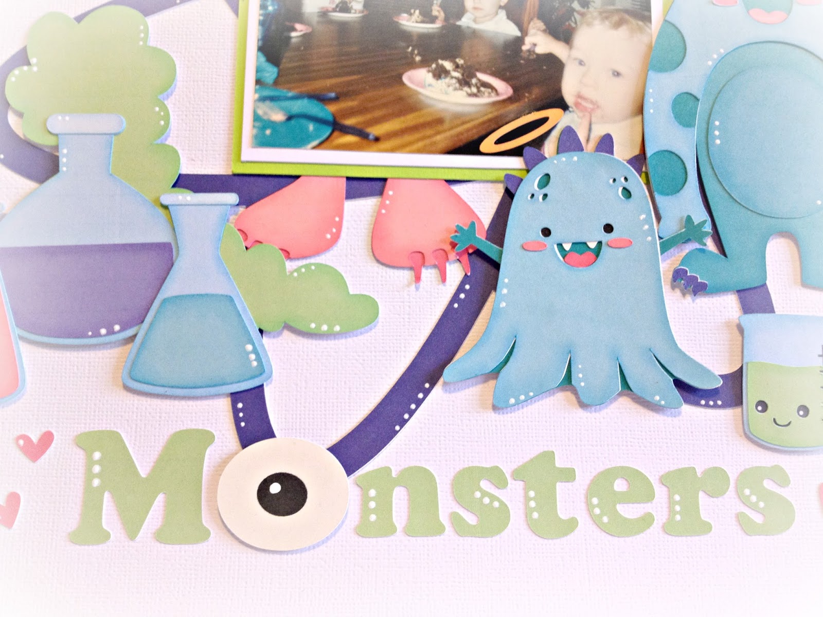 Nanne's Creations: My Little Monsters layout-pppr daily