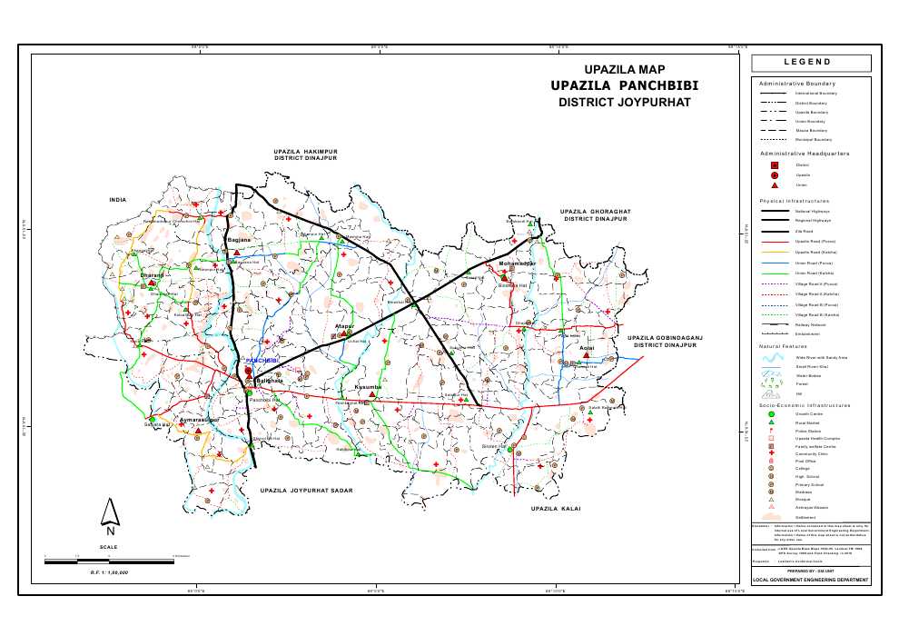 Mouza & Land Use Maps of Panchbibi Upazila, Joypurhat, Bangladesh ...