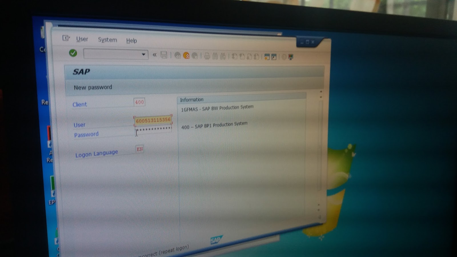 Panduan Penetapan SAP LOGON 1GFMAS - My Note OUM