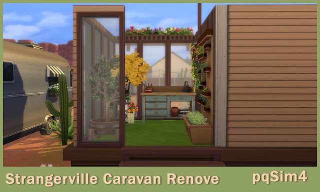 No CC Strangerville Caravan Renove. Sims 4 Speed Build and Download.