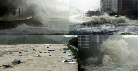 Ngeri! Busan Dilanda Bencana Mirip Tsunami, Korea Selatan Bakal ...